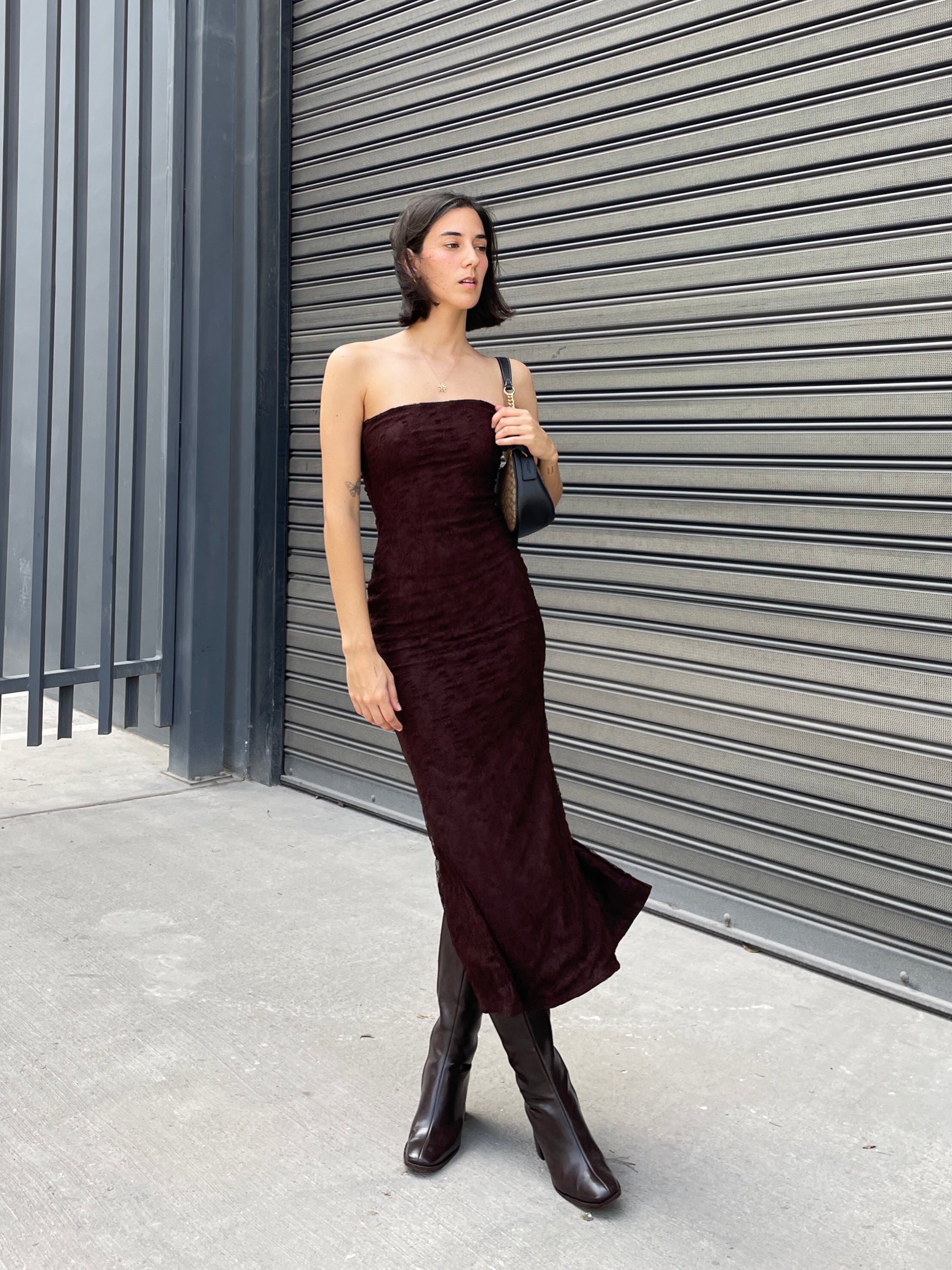 Serena dress - Café – KIRDAH